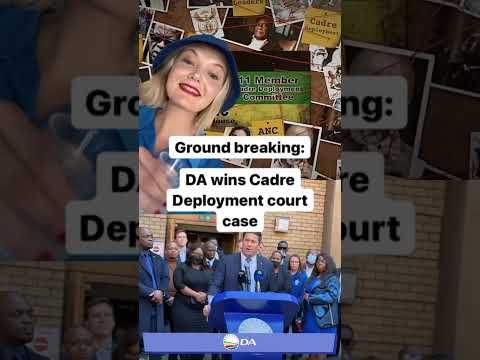 DA wins first cadre deployment court case against the ANC