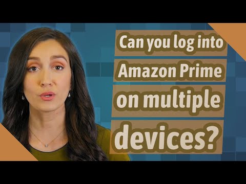 Can you log into Amazon Prime on multiple devices?