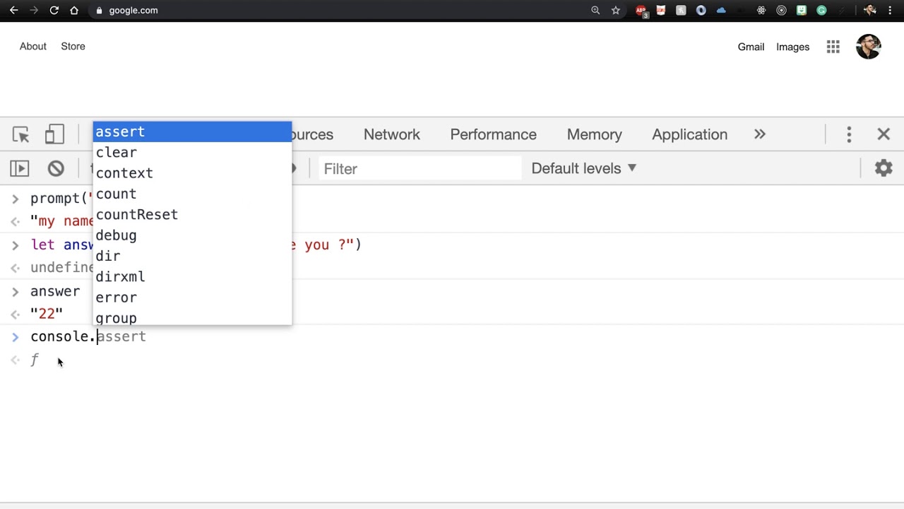 JavaScript for beginners: 5 - console input, output