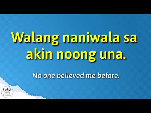 Let's Use "Noon" in the Sentence | English-Tagalog Translation
