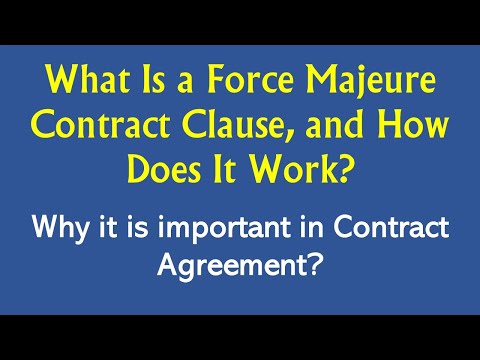 force majeure | what is force majeure | force majeure contract clause |force majeure clause in hindi