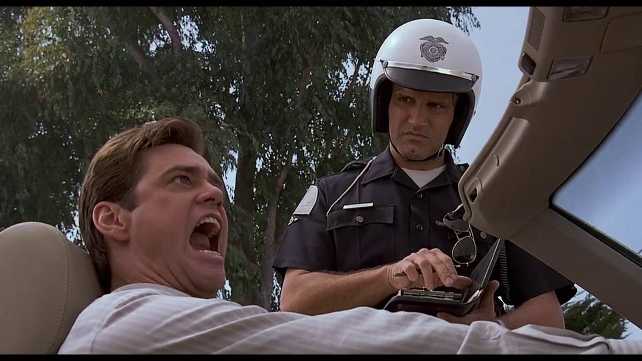 Liar Liar Movie Quote - Pulled over scene