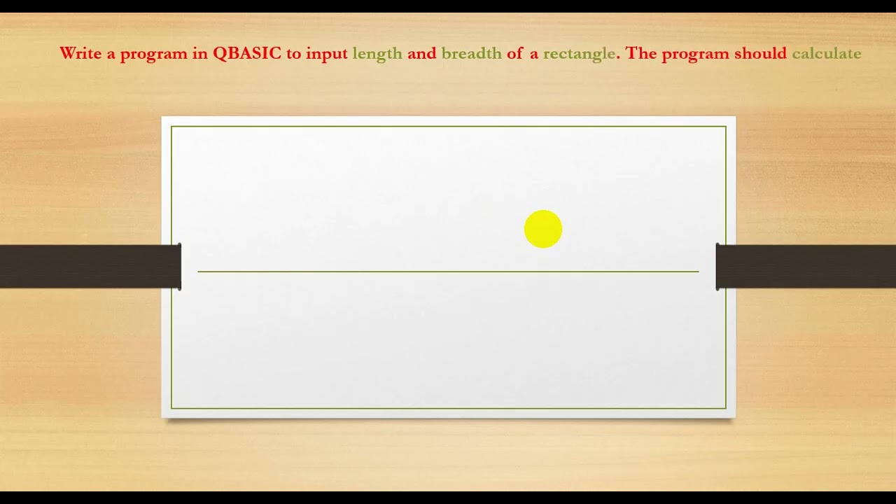QBASIC - Modular Programming Using Sub and Function