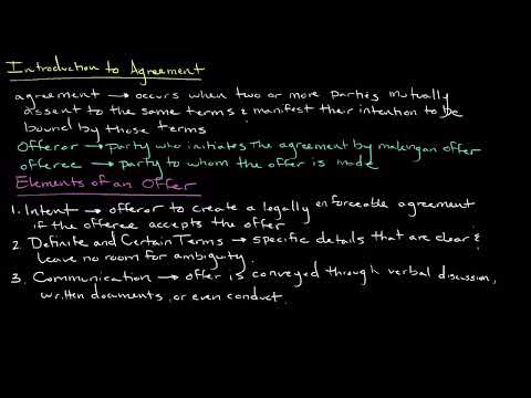 Introduction to Agreement