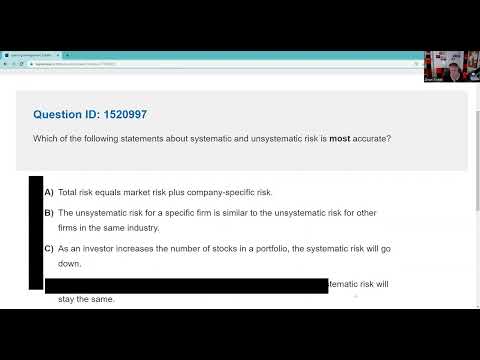 Series 65 Exam and Series 66 Exam - Systematic Risk and Unsystematic Risk