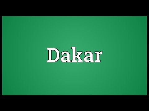 Dakar Meaning