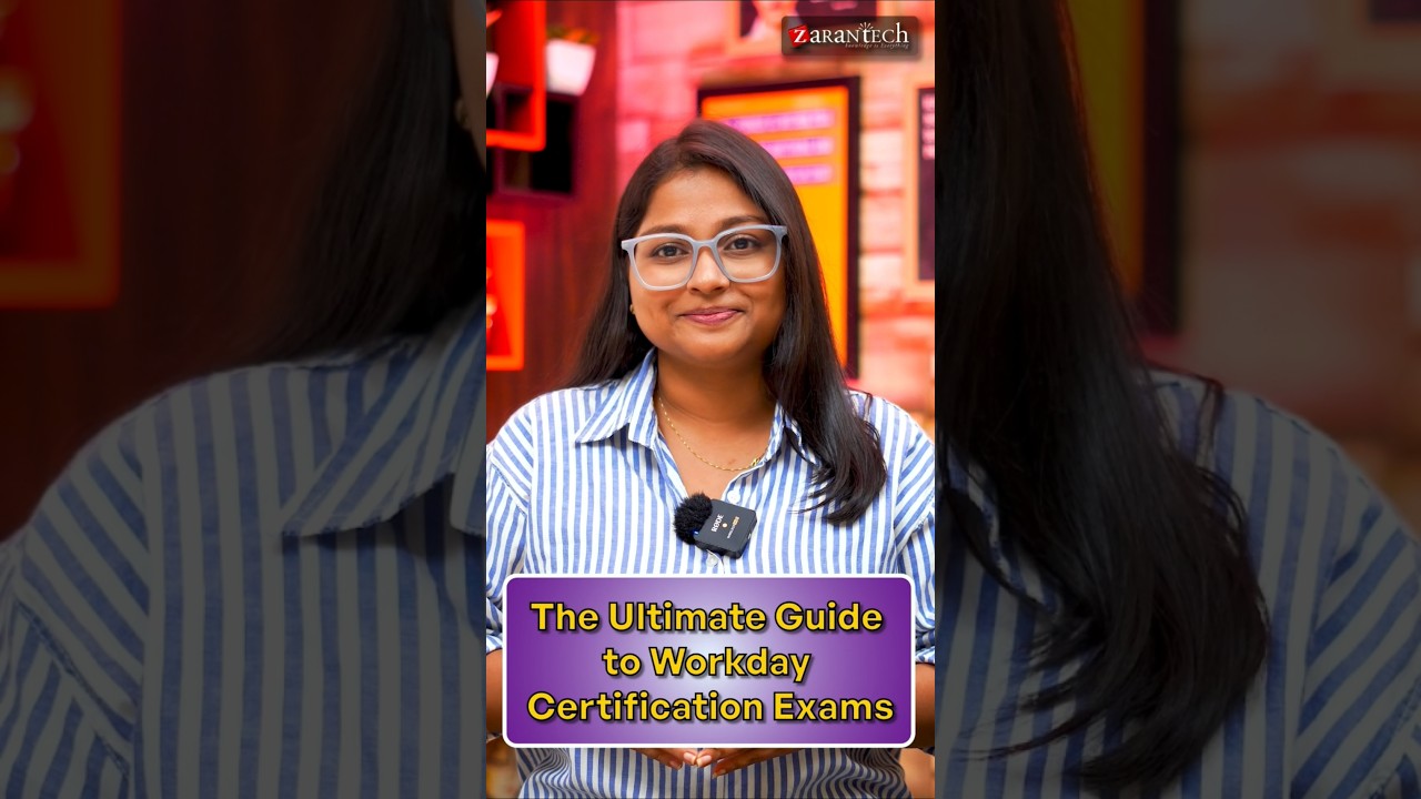 The Ultimate Guide to Workday Certification Exams | ZaranTech #Shorts