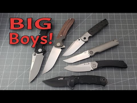 BIG Boy Blades! A Bunch of BIG Folders to Compare