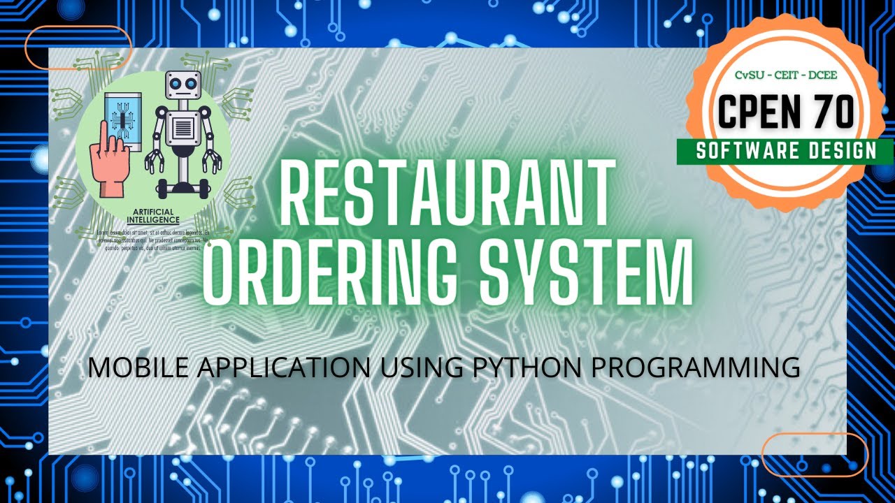 Restaurant Ordering System using Python