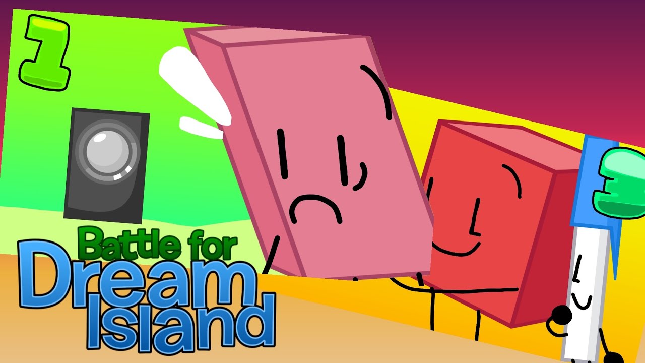 Remaking BFDI thumbnails (1-6)