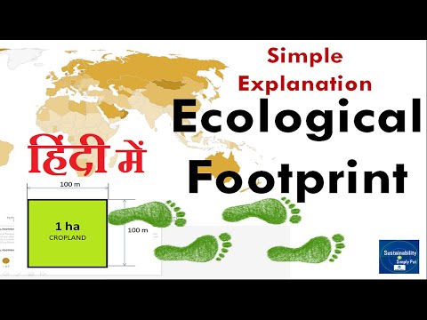Basics of Ecological Footprint in Hindi (हिंदी में) | How many planets do we need?