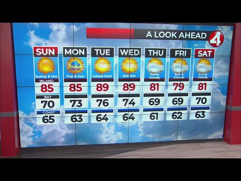 Latest Bay Area weather forecast