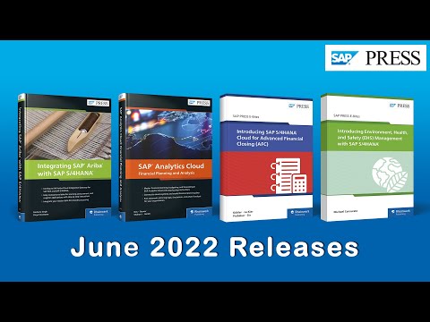 New SAP PRESS Books in June 2022: Learn SAP Analytics Cloud, SAP Ariba Integration, EHS, and More!