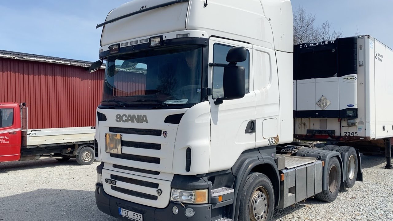 Lastbil dragbil Scania R500 6x2, Gotland, Klaravik auktioner