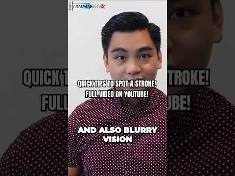 Quick Tips to Spot a Stroke: BE- FAST Method Revealed #Stroke #CVA #Traumacistrx #Shorts #Reel