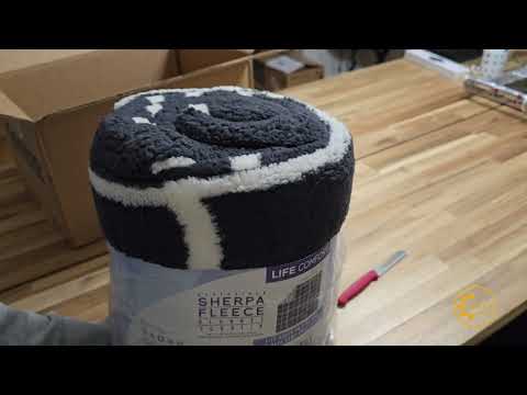 Life Comfort Reversible Sherpa Fleece Blanket | Costco | $10.00
