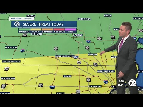 Metro Detroit forecast: Severe weather threat today