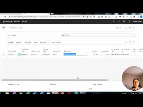 3 Ways to do a cash receipt in Business Central 365