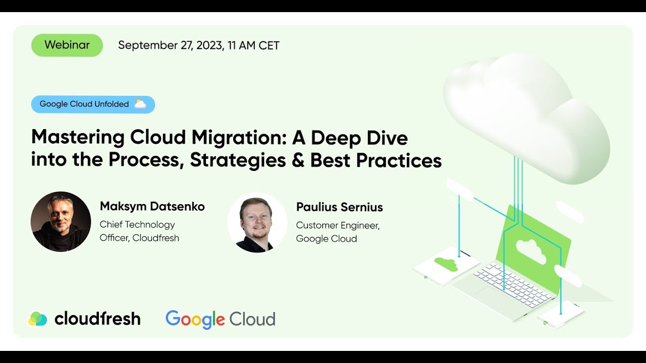 Google Cloud Unfolded ⛅️ Webinar: Mastering Cloud Migration, September 27, 2023