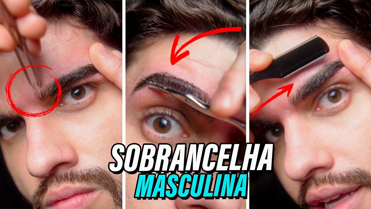 Como fazer SOBRANCELHA MASCULINA em casa | FÁCIL E RÁPIDO ✂💈