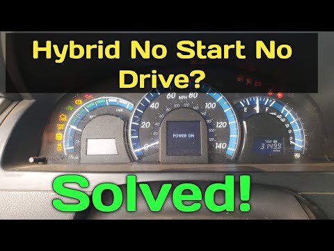 2012 Toyota Camry Hybrid Won't Start Or Drive Solved! | hybrid won't start Do this