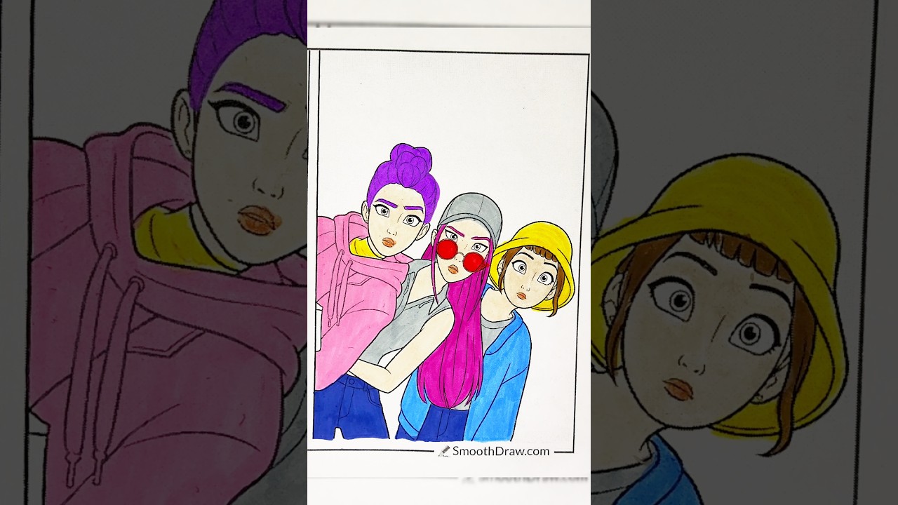 Coloring KPop Demon Hunters #kpop