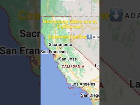How many cities are in California? #losangeles #sandiego #sanfrancisco