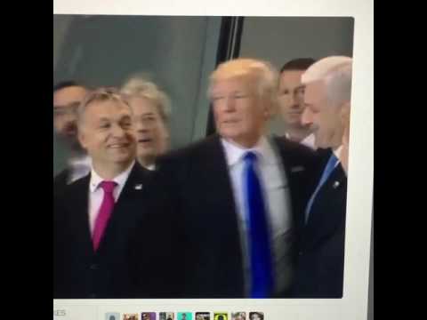 Trump pushes past Prime minister of Montenegro at NATO gathering to Move Bitch Get Out the Way LUDA