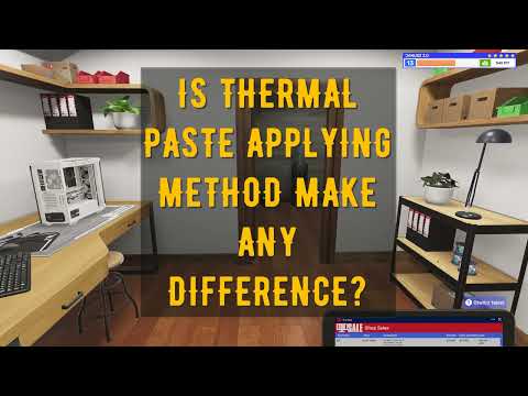 PC Building Simulator 2 PCBS2 Pasta Termoprzewodząca Thermal Paste Apply Method TEST