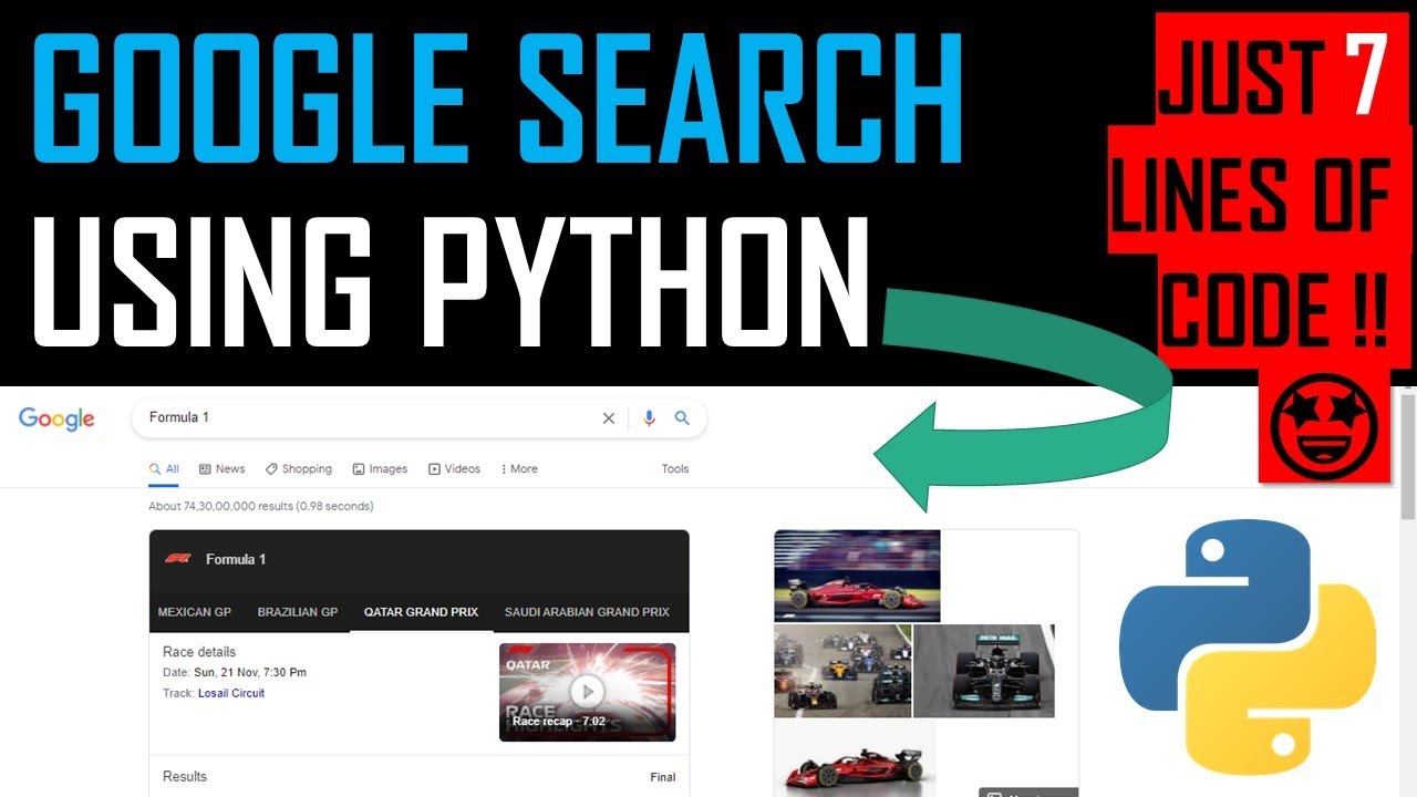 Google search using Python with 7 lines of Code!!
