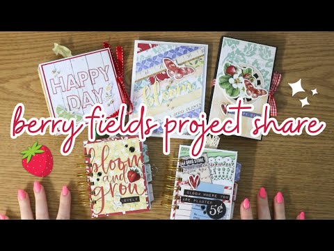 USE YOUR SCRAPS! ✂ Simple Stories BERRY FIELDS Project Share | madebycarlyrose
