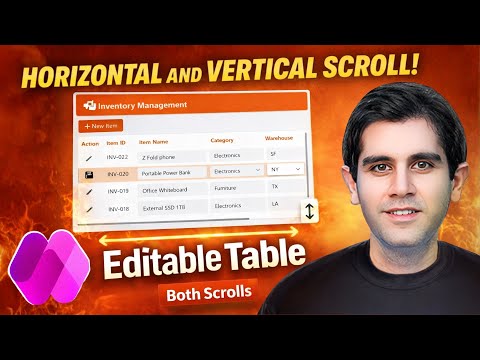 Power Apps: Scrollable Gallery + Table