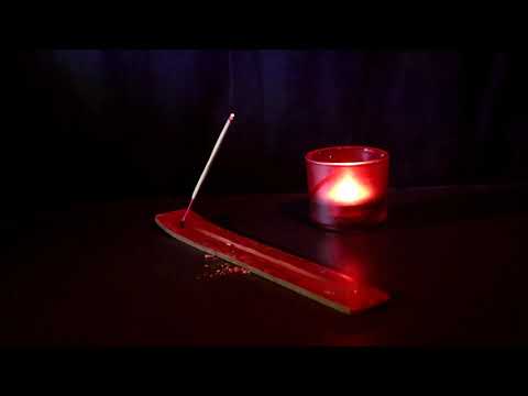 45 min Relaxing Nag Champa Agarbathi incense with candle light [fullHD]