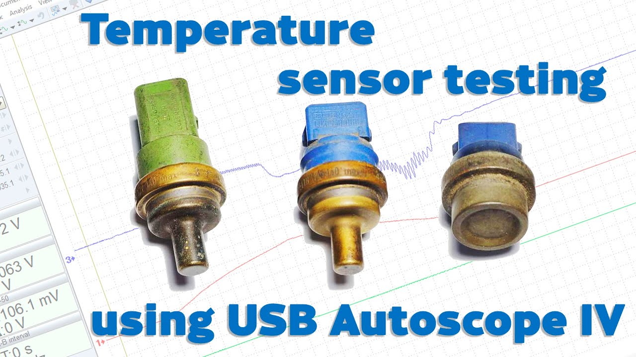 USB Autoscope ECT Engine Coolant Temperature sensor testing