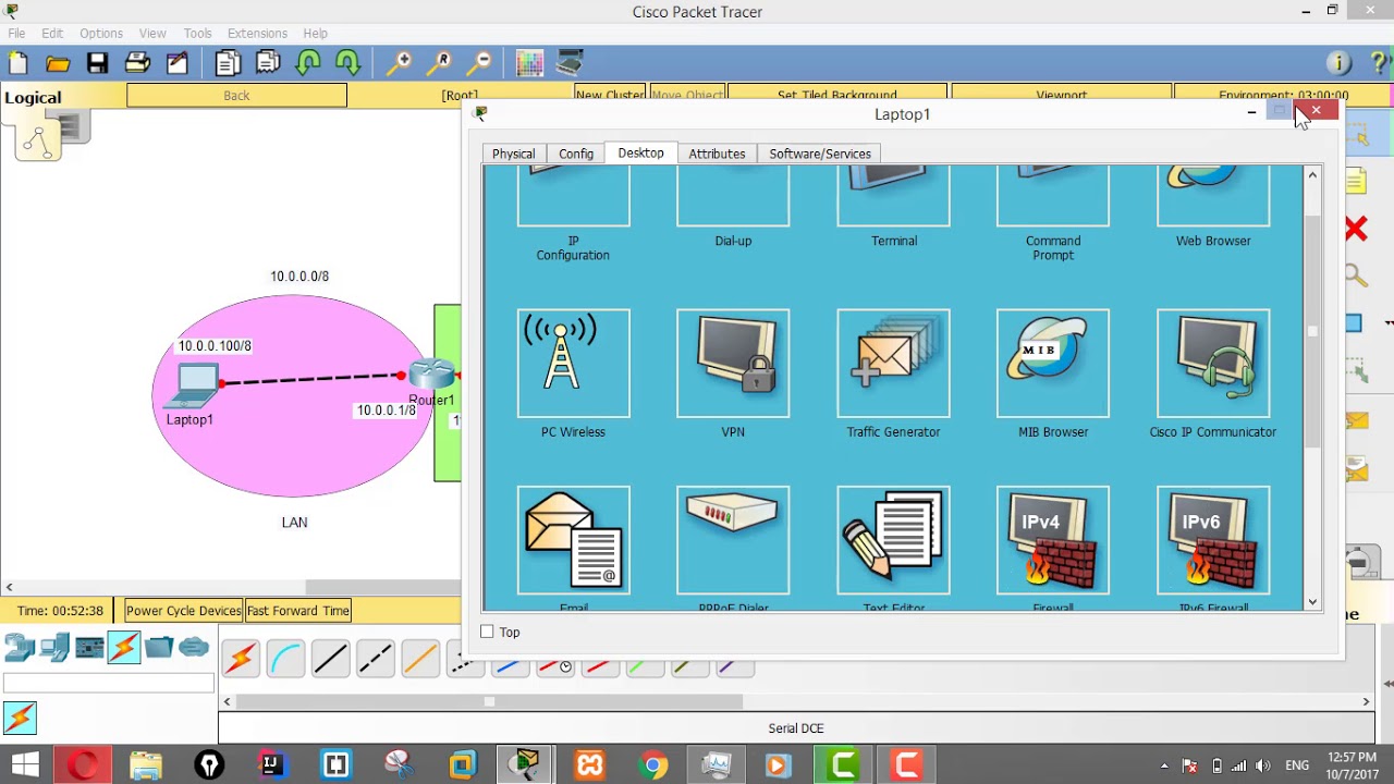 Packet Tracer Lab - 6 -  Assigning an IP Address to PCs in Packet Tracer