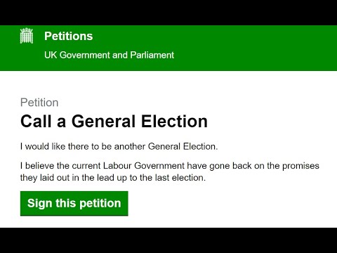 Call A General Election Petition LIVE UPDATE (18th December 2024)