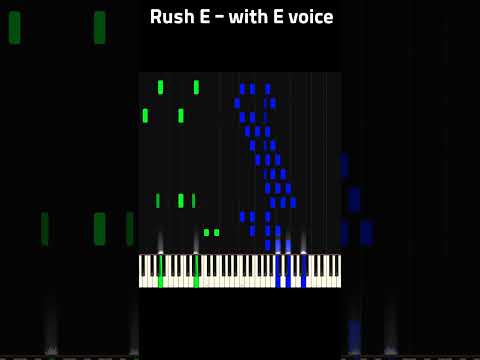 RUSH E with E voice Piano #shorts