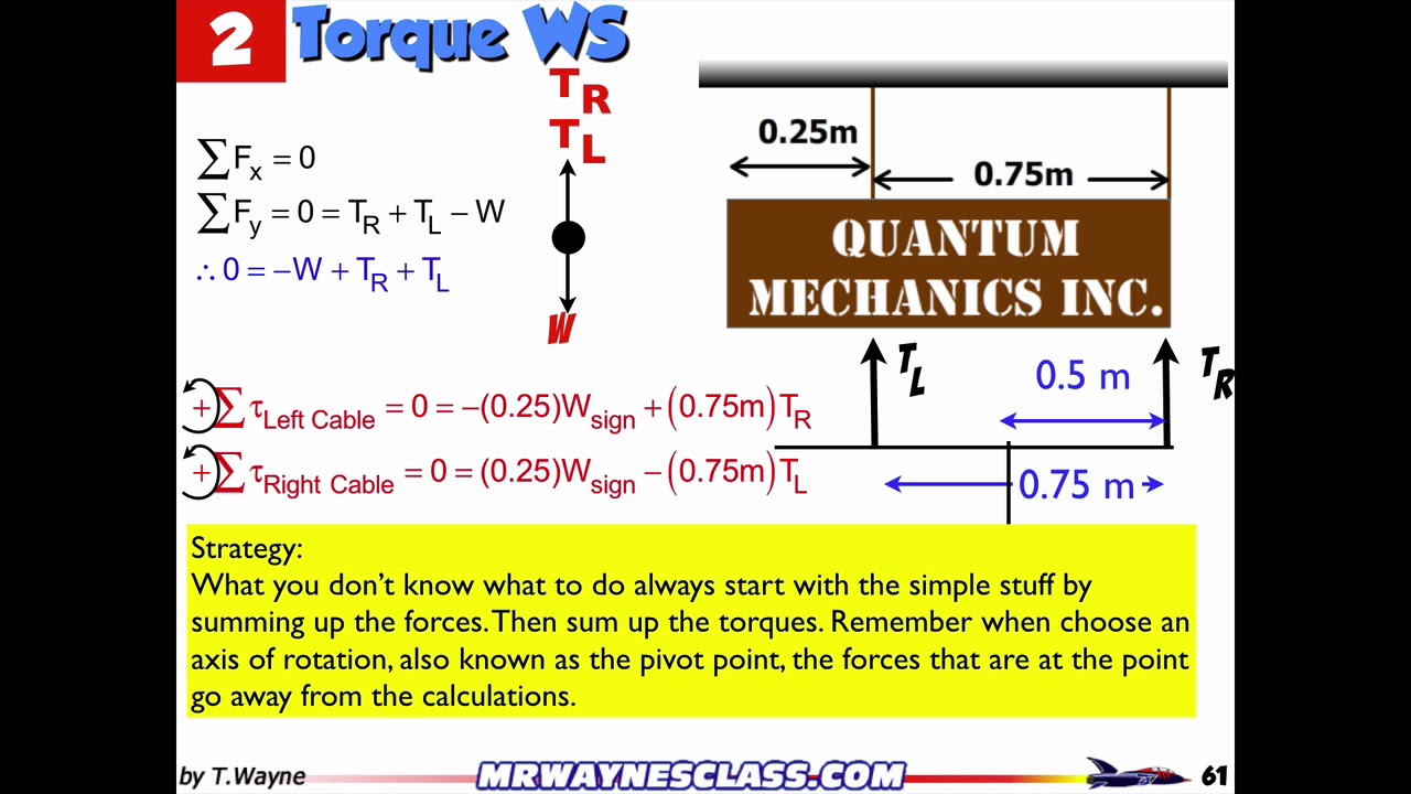 Solution to torque worksheet #2