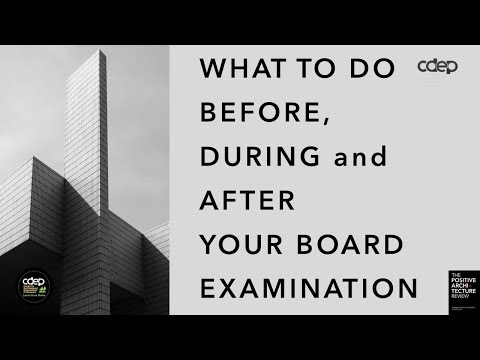 +WHAT TO DO BEFORE, DURING AND AFTER YOUR BOARD EXAMINATION (ALE)