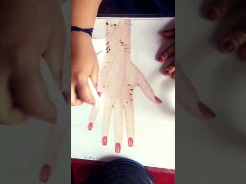 how to make removed practice acrylic hand mehndi #shorts