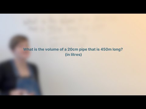 How to Find Pipe Volume in Litres