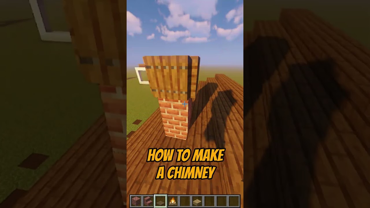 How to make a chimney Minecraft tutorial