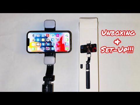 UNBOXING SELFIE STICK TRIPOD WITH LIGHT BY PNITRI & SIMPLE SET-UP TUTORIALS!