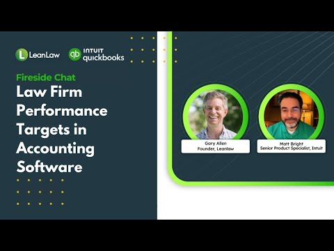 Law Firm Performance Targets in Accounting Software