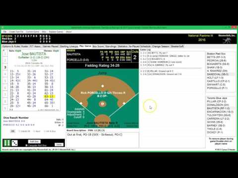 NATIONAL PASTIME III Baseball NP III NEW UPDATE! Red Sox @ Blue Jays 04/09/16