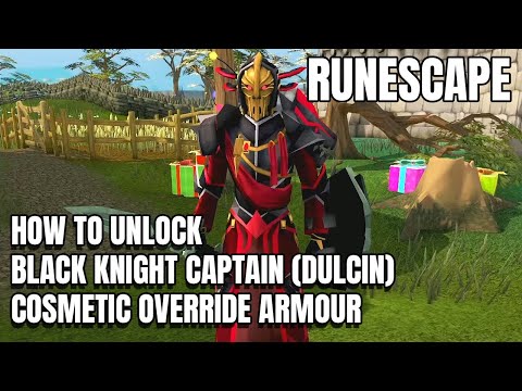 RS3 - How To Unlock Black Knight Captain Dulcin Armour Cosmetic Override Runescape 3 Gameplay