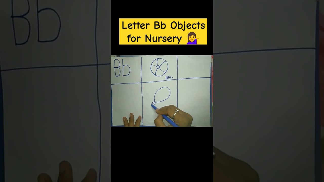 Alphabet B Drawing ideas #letterb #alphabet #objects #shorts