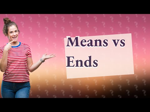 What is the opposite of means?