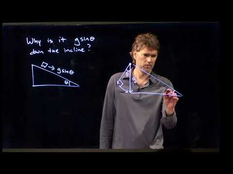 Why is it g sin theta for an Incline? | Physics with Professor Matt Anderson | M5-11