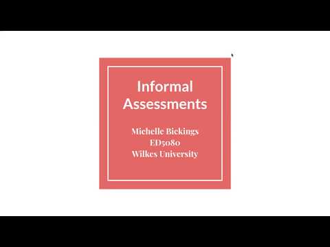 Informal Assessments